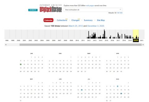 Wayback Machine - die Internet-Bibliothek unter der Lupe